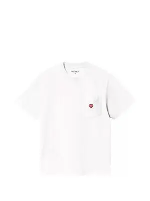 Carhartt Work In Progress S/s Pocket Small Heart T- Shirt - White