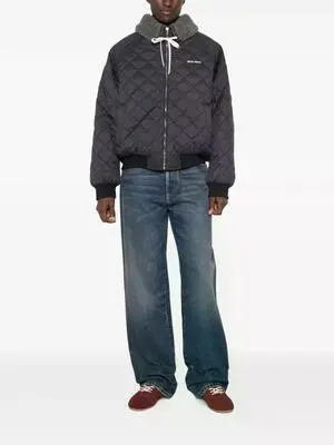 Miu Miu Quilted Shearling-collar Jacket
