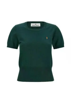 VIVIENNE WESTWOOD Bea Orb Embroidered T-shirt - Green