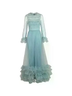Valentino Garavani Sequin-embellished Maxi Dress - Blue
