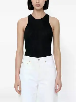 Soeur Kenzie Ribbed-knit Sleeveless Top
