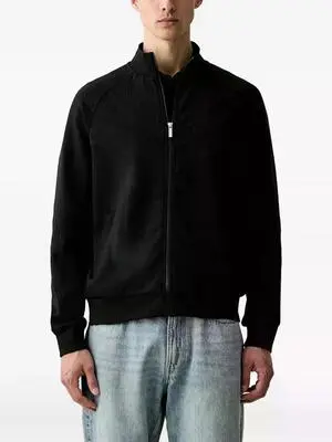 Karl Lagerfeld Monogram-pattern Zip-up Sweatshirt