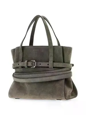 Moschino Tie Me Suede Tote Bag