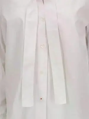 Isaia Tie-neck Long-sleeve Shirt