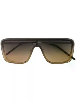 Saint Laurent Mask Lens-frame Sunglasses - Silver