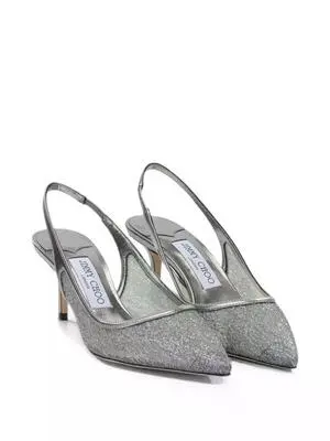 JIMMY CHOO Love Glittered Slingback Pumps