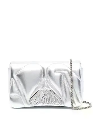 Alexander McQueen Mini The Seal Shoulder Bag - Silver