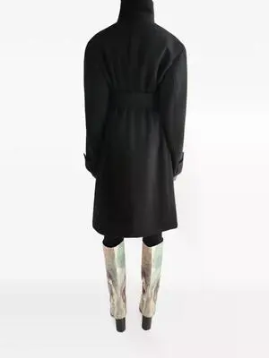 LEMAIRE Fitted Wrap Coat In Felted Wool And Alpaca Blend