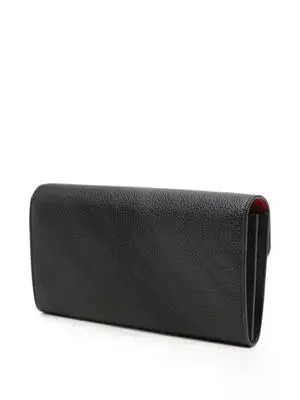 FERRAGAMO Double Gancini Leather Clutch Bag