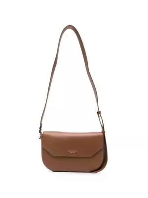 Emporio Armani 1981 Grainy Leather Shoulder Bag - Brown