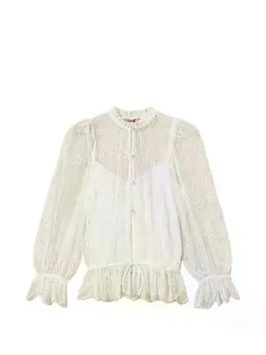TWINSET Lace-overlay Drawstring Blouse