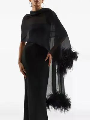TALLER MARMO Dita Spirito Stole Feather Scarf