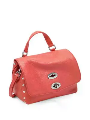 ZANELLATO Small Studded Postina Tote Bag - Orange