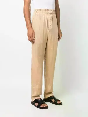 Saint Laurent Straight-leg Silk-blend Trousers