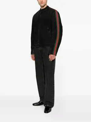 Gucci Web-stripe Denim Jacket