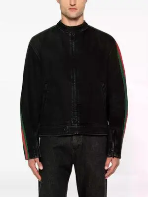 Gucci Web-stripe Denim Jacket
