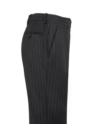 TOM FORD Chalk-stripe Wool-mohair Tailored Straight Leg Boyfriend Pants