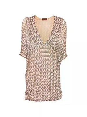Missoni Zigzag Beach Dress - Brown
