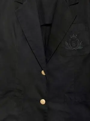 Fendi 1980s Embroidered-logo Blazer