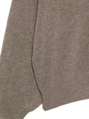 LISA YANG Doria Ribbed-trim Sweater - Brown