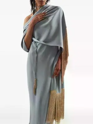 TALLER MARMO Zizi Stole Fringed Scarf