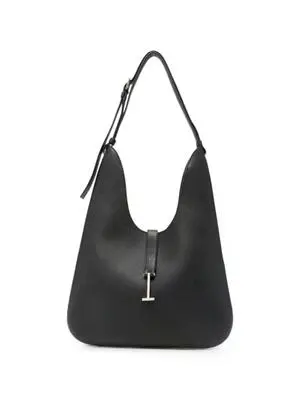 TOM FORD Leather Medium Hobo - Black