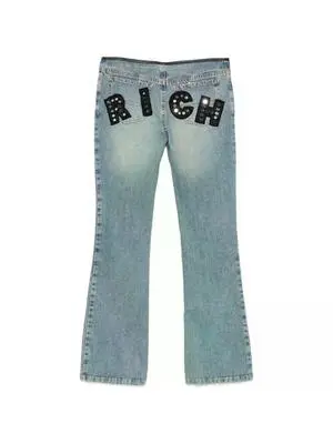 John Richmond 2000s Logo-embellished Jeans