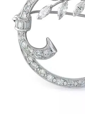 LB EXCLUSIVE Leaf Diamond Brooch