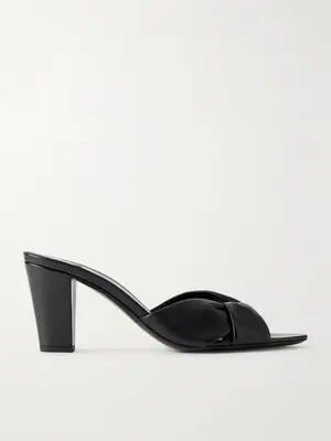 Saint Laurent Franciane Twisted Leather Mules