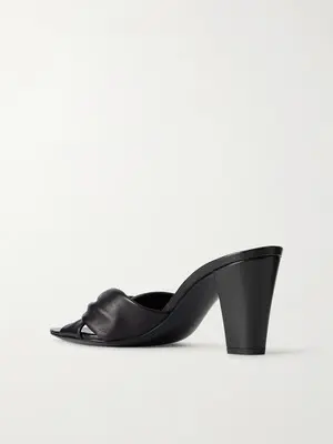 Saint Laurent Franciane Twisted Leather Mules
