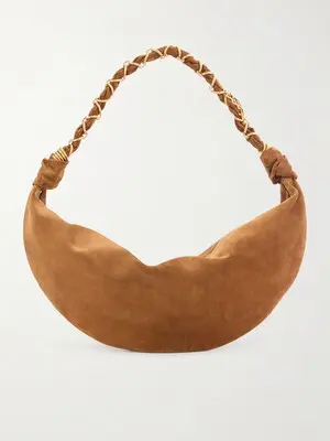 Saint Laurent Amalia Small Suede Shoulder Bag - Brown