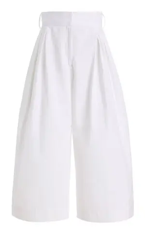 Rosie Assoulin Cotton Poplin Culotte Pants