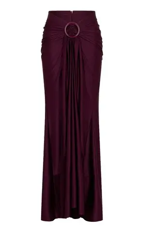 Rabanne Buckled Midi Skirt