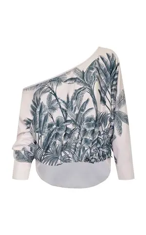 ANDRES OTALORA Printed Crepe De Chine Blouse - Print