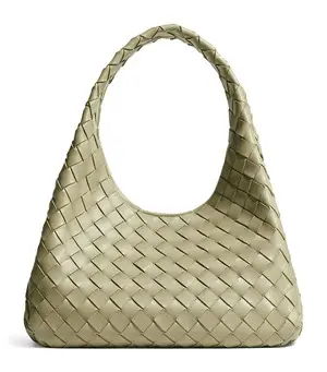 Bottega Veneta Small Campana Shoulder Bag - Grey
