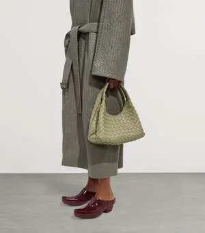 Bottega Veneta Small Campana Shoulder Bag - Grey