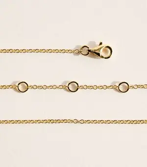 Shay 18k Yellow Emerald Heart Anklet
