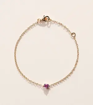 Shay Rose Sapphire Baby Heart Bracelet - Gold