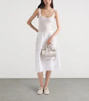 Prada Small Linen-leather Bonnie Top-handle Bag