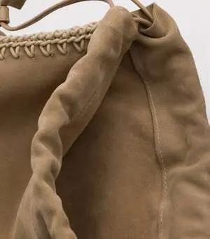 Prada Suede Drawstring Wish Pouch