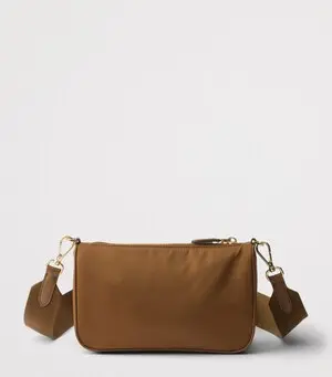 Prada Re-nylon And Saffiano Leather Shoulder Bag