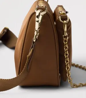 Prada Re-nylon And Saffiano Leather Shoulder Bag