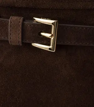 Prada Large Suede Bonnie Shoulder Bag