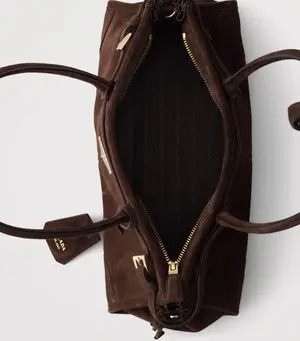 Prada Medium Suede Bonnie Shoulder Bag