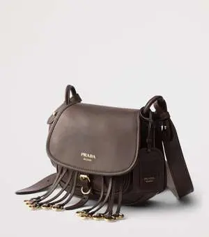 Prada Mini Leather Corsaire Shoulder Bag