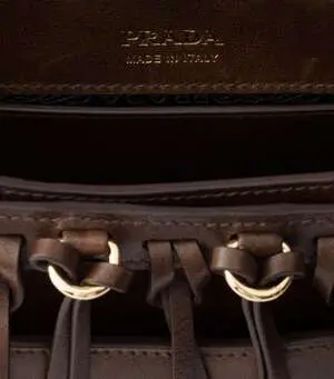 Prada Mini Leather Corsaire Shoulder Bag