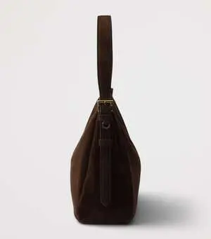Prada Medium Suede Aimée Shoulder Bag