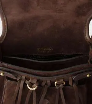 Prada Mini Suede Corsaire Shoulder Bag
