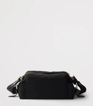 Prada Small Re-nylon And Leather Explore Shoulder Bag