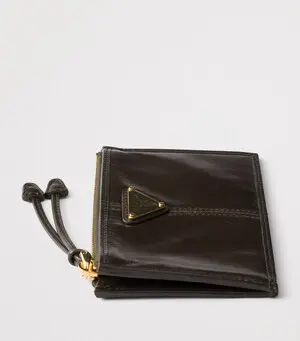Prada Saffiano Leather Zip Card Holder